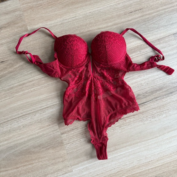 PrettyLittleThing | Intimates & Sleepwear | Prettylittlething Deep Red ...
